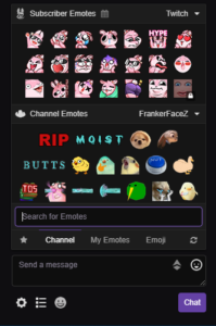 Manual: FrankerFaceZ Emotes on Twitch.tv – Stefen's Blog